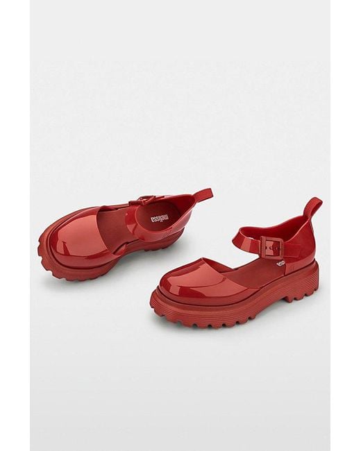 Melissa Ellie Jelly Mary Jane Shoe in Red | Lyst