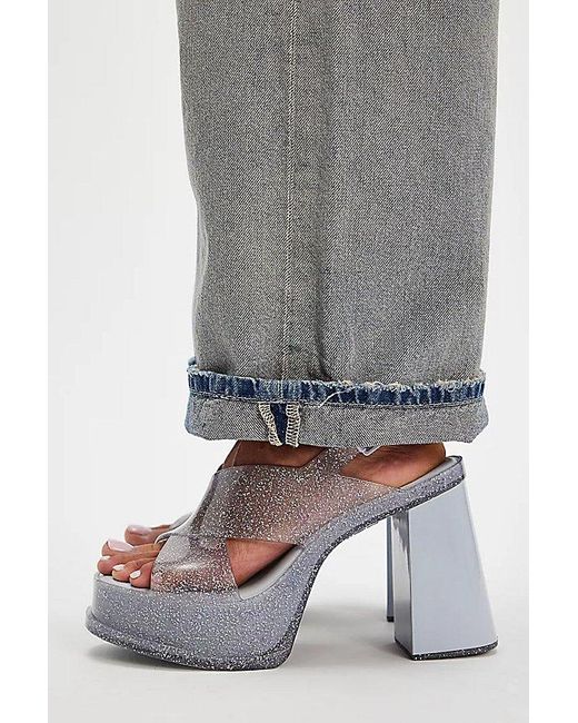 Melissa Dance Jelly Platform Heel in Blue | Lyst