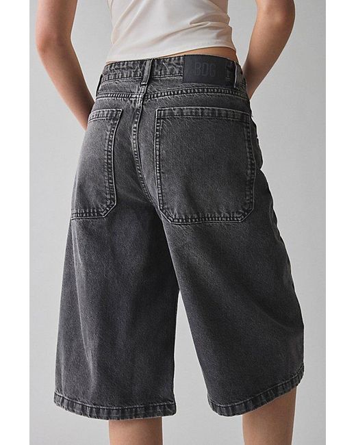 BDG Mega Mid-Rise Baggy Jort in Gray | Lyst
