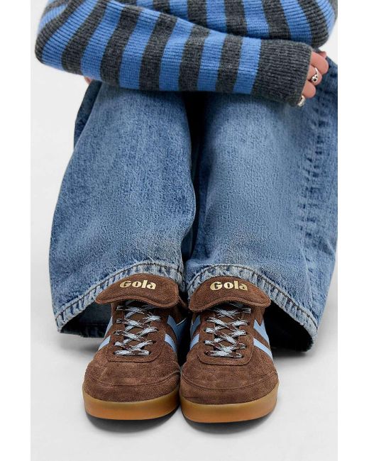 Gola Brown Stadia 86 Trainers in Blue | Lyst UK