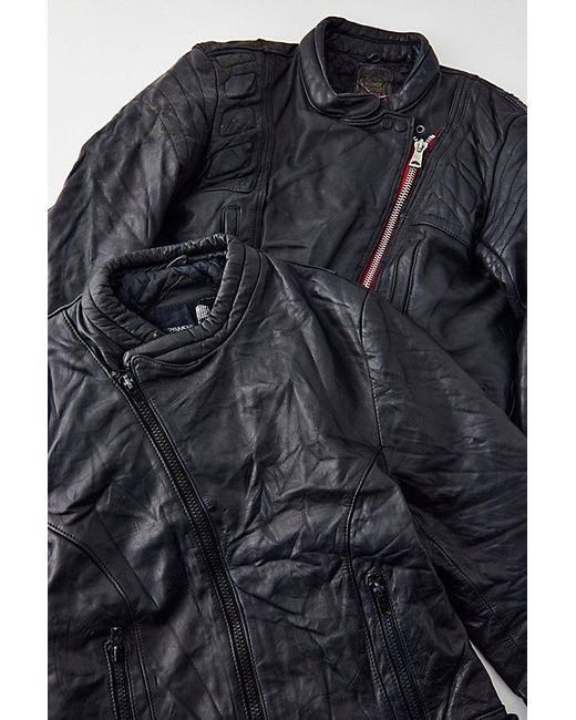 Urban Renewal Vintage Leather Moto Jacket in Gray | Lyst