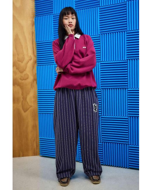 iets frans... Pinstripe Harri Baggy Joggers in Blue | Lyst UK