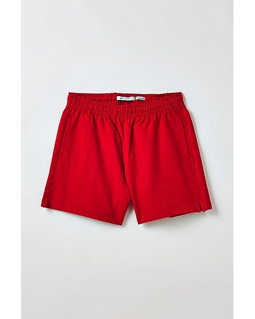 Urban Outfitters Uo Uniform Knit Sweat Short In Red For Men Lyst
