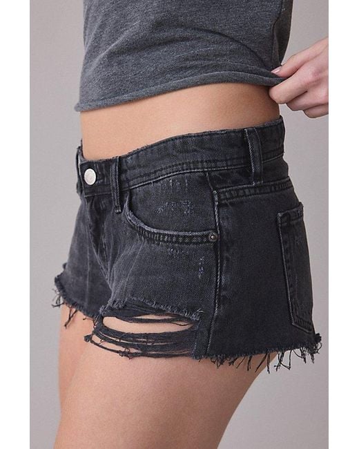 BDG Jenni Low-Rise Denim Micro Shorts in Blue | Lyst