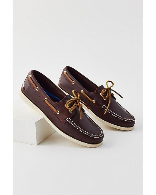 Sperry Top-Sider Authentic Original Boat Shoe in Brown | Lyst
