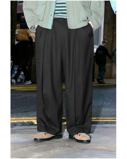 ANGLAN Black Dart Balloon Trousers for Men | Lyst UK