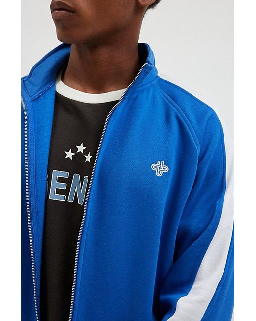 Urban Outfitters Uo Dawson Track Jacket in Blue for Men | Lyst
