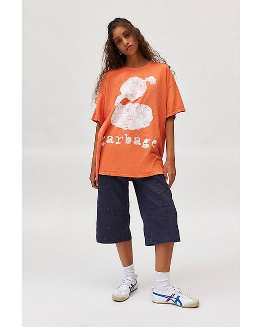Urban Outfitters Garbage Band Graphic T-Shirt Dress in Orange | Lyst