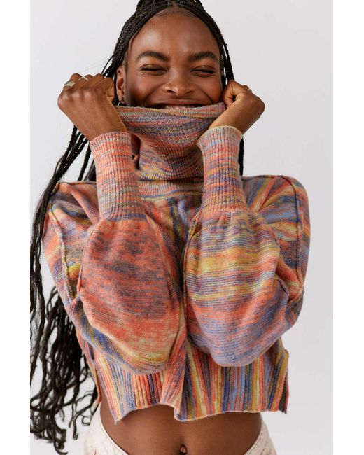 Urban Outfitters Uo Finley Cropped Turtleneck Sweater Lyst