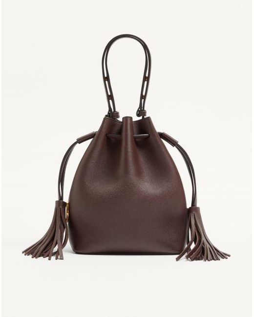 Valentino Garavani Small So Seau Bucket Bag in Brown | Lyst