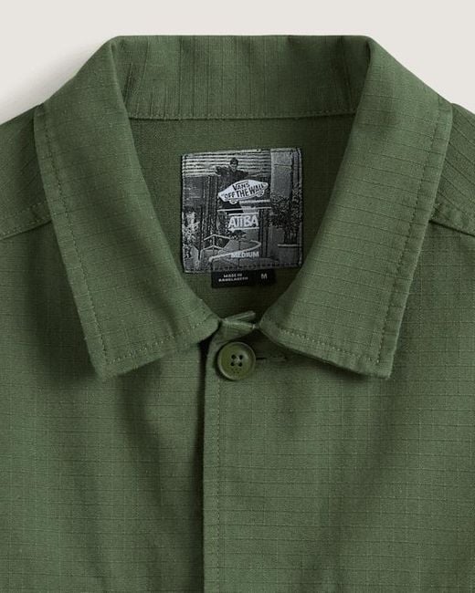 Vans Skate Military Overshirt in Green for Men | Lyst UK