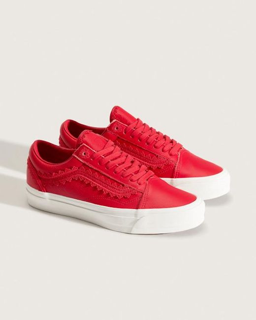 Vans Premium Old Skool Shoes in Red for Men | Lyst UK