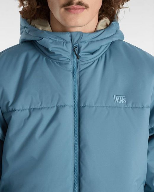Vans Mte Norris Puffer Jacket in Blue for Men | Lyst UK