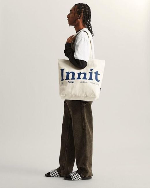 Vans Innit Box Logo Tote Bag in Blue for Men | Lyst UK