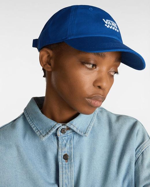 Vans Court Side Curved Bill Jockey Hat in Blue for Men | Lyst UK