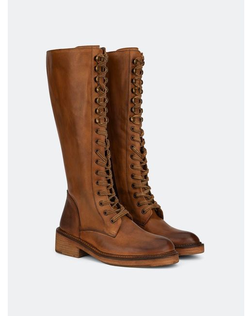 Vintage Foundry Co Sadelle Tall Boot In Brown Lyst