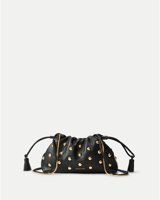 Veronica Beard Small Studded Stash Bag Black Gold in White | Lyst