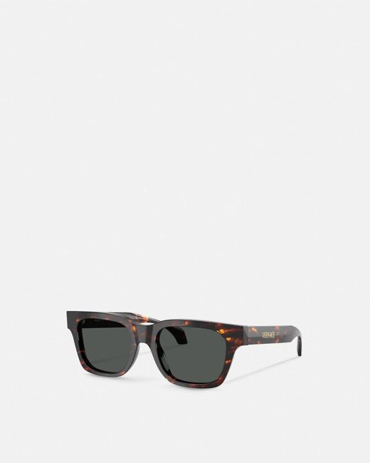 Versace Signature Squared Sunglasses in White for Men | Lyst