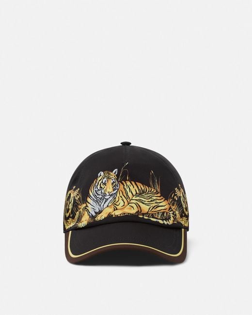 Versace Wild Cats Baseball Cap in Black for Men | Lyst UK