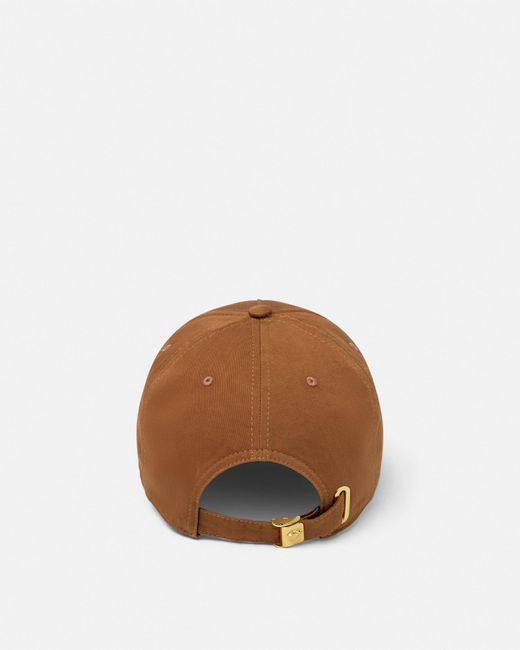 Versace Embroidered Logo Baseball Cap in Brown for Men | Lyst UK