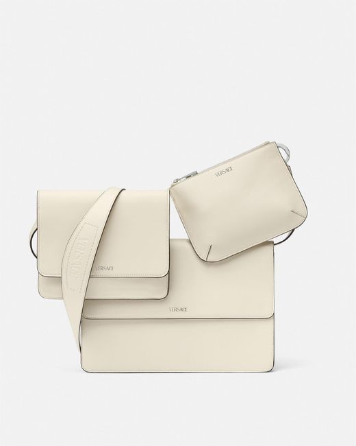 Versace Cargo Modular Messenger Bag in Natural for Men | Lyst