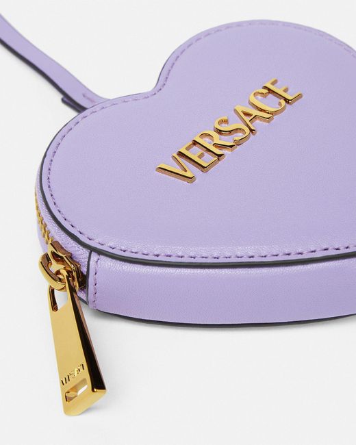 Versace Tag Coin Pouch in Pink | Lyst
