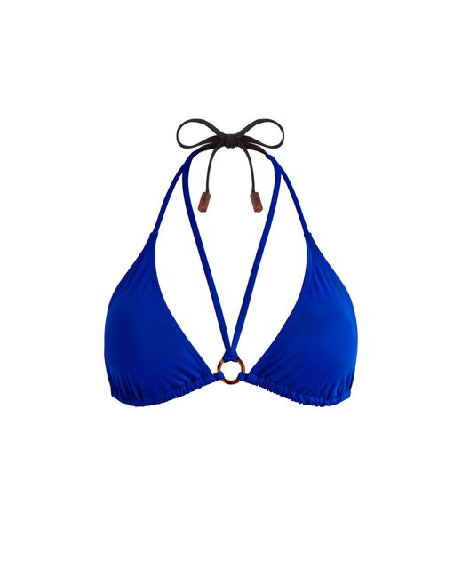 Vilebrequin Triangle Bikini Top To Tie in Blue | Lyst