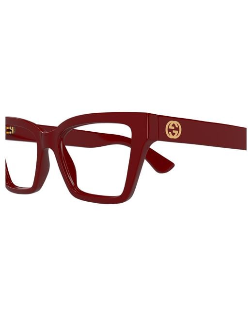 Gucci Gg1715O 003 Optical Frames Injected Transparent Cat Eye in Black ...