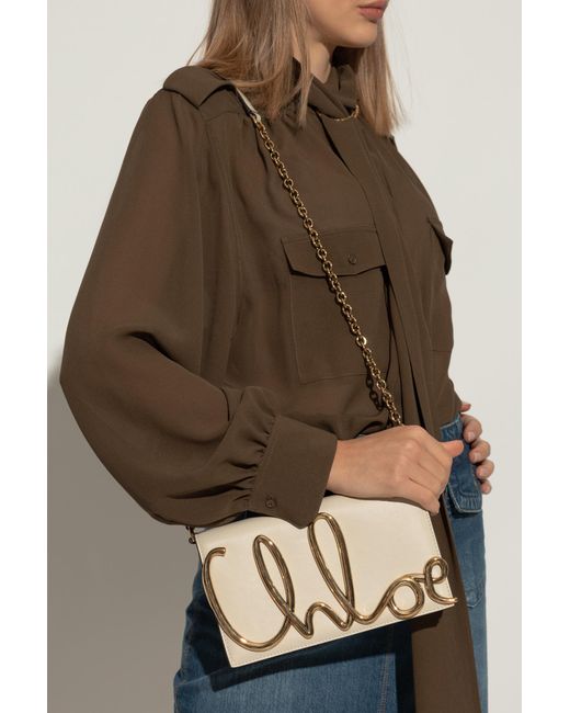 Chloé ‘Iconic’ Shoulder Bag in Brown | Lyst