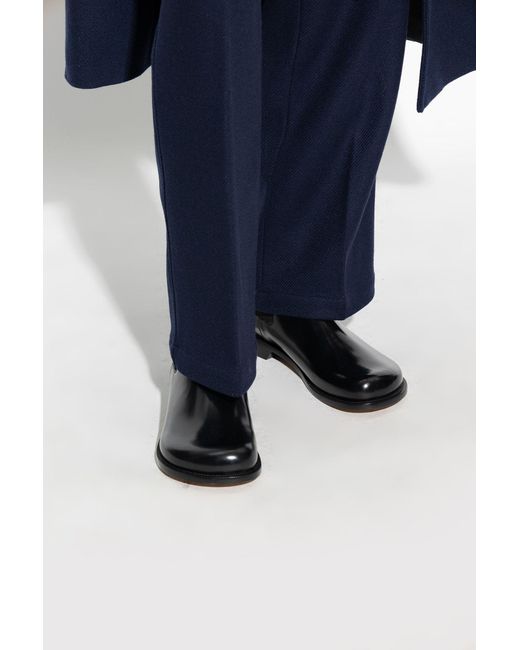 Loewe Campo Black Leather Boot | Lyst