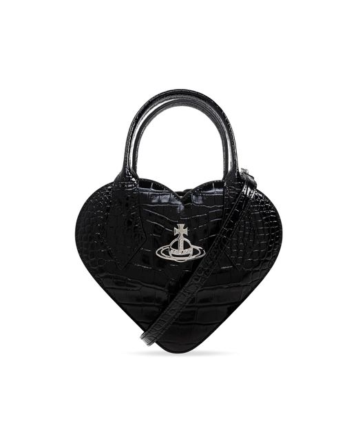 Vivienne Westwood Josephine Heart Handbag in Black | Lyst