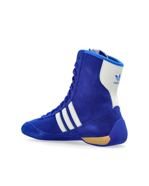 adidas Originals 'Rasant Mid W' High-Top Sneakers in Blue | Lyst