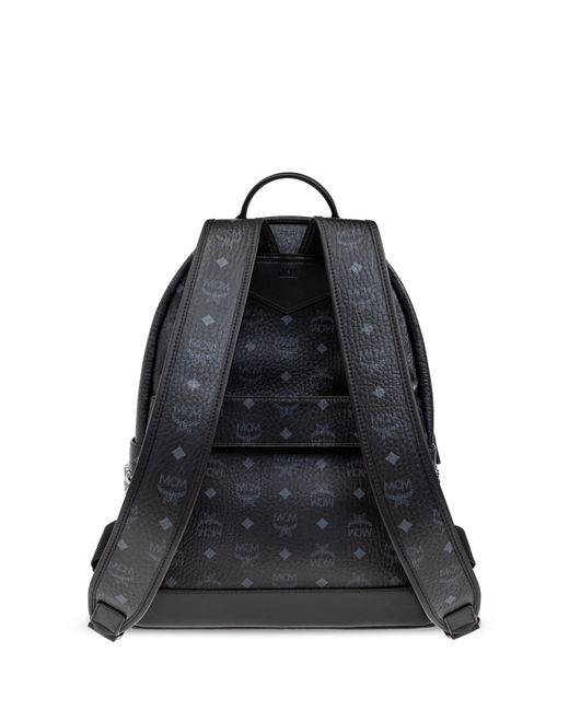 MCM Backpack With Logo in Black for Men | Lyst