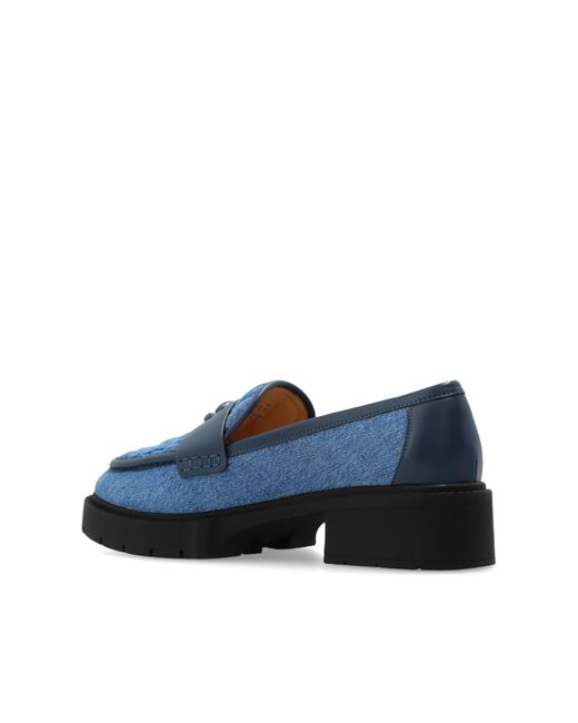 COACH Denim Loafers in Blue | Lyst