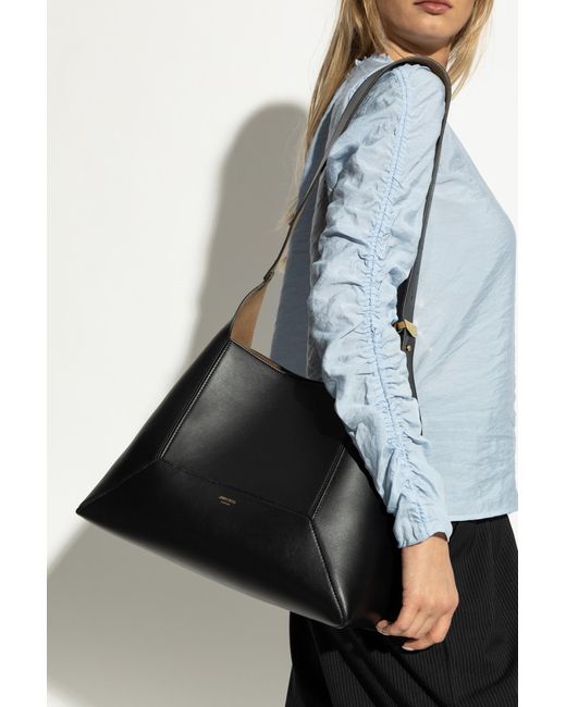 Jimmy Choo Leather Shoulder Bag ‘Diamond’ in Blue | Lyst