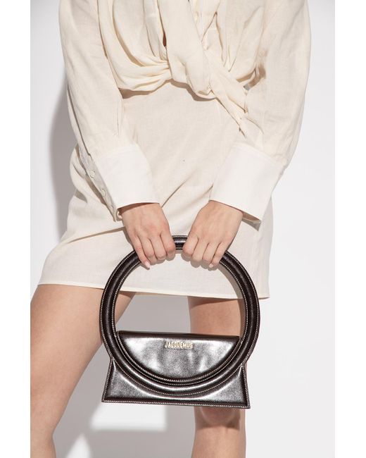 Jacquemus Leather 'le Sac Rond' Shoulder Bag in Brown (Natural) | Lyst Jacquemus Leather 'le Sac Rond' Shoulder Bag in Brown (Natural) | Lyst