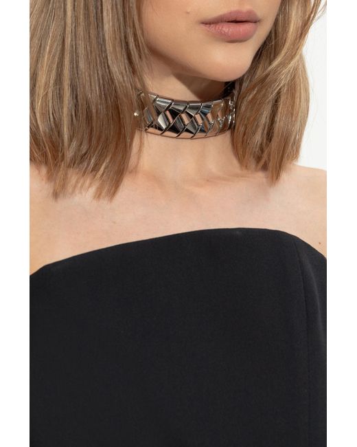 Versace Necklace With Medusa Head Motif in Black | Lyst