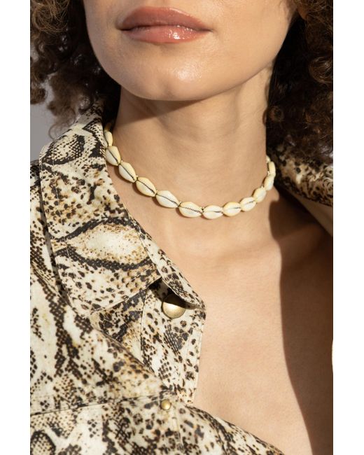 Isabel Marant Necklace With Shells in Natural | Lyst