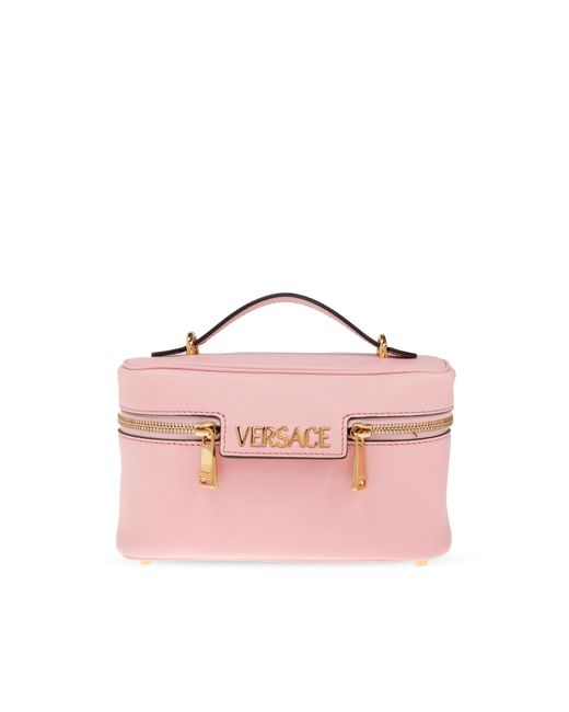 Versace Leather Handbag in Pink | Lyst UK