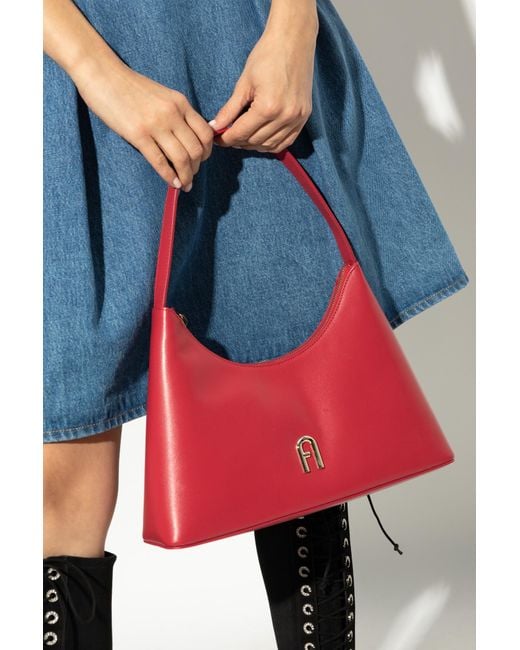 Furla Shoulder Bag Diamante Small in Red | Lyst