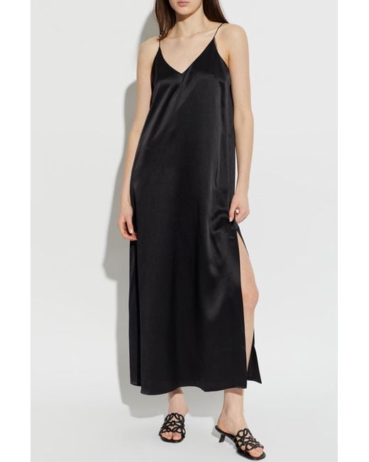 Lisa Yang Silk Camisole Dress in Black | Lyst UK