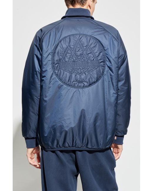 adidas Originals Jacket With Logo Patch in Blue for Men | Lyst UK