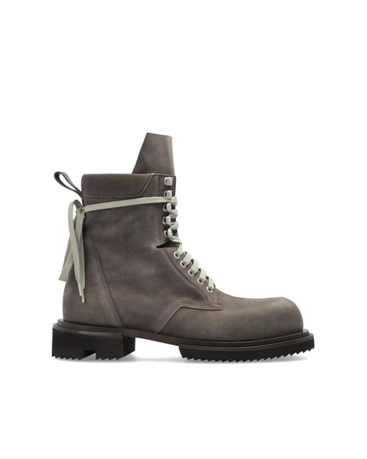 Rick Owens 'Low Army Gabe' Ankle Boots in Brown for Men | Lyst UK