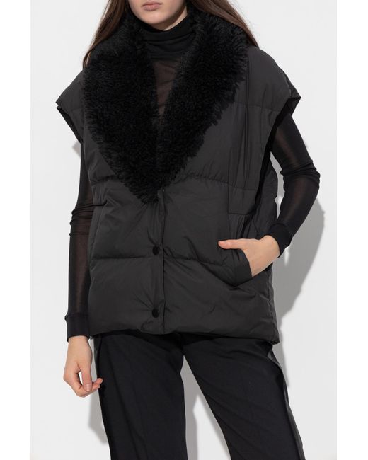 IRO Down Vest 'Koraly' in Black | Lyst UK