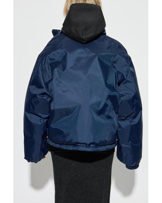 Balenciaga Reversible Padded Jacket in Blue | Lyst