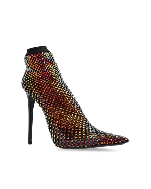 Le Silla Heeled Shoes 'Gilda' in Brown | Lyst