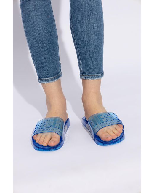 DIESEL 'sa-karaibi' Slides, in Blue | Lyst