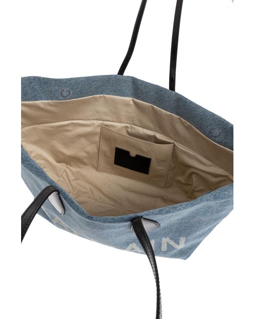 Balmain Shopper Bag, in Blue | Lyst UK