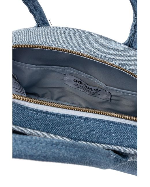 adidas Originals Denim Bowling Shoulder Bag in Blue | Lyst