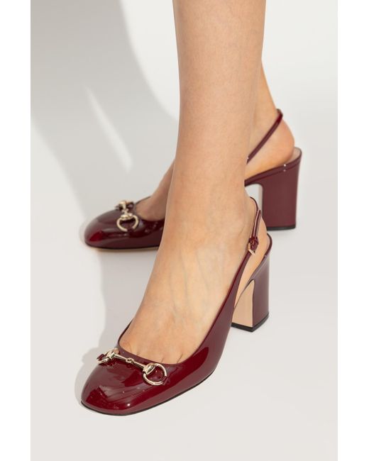 Gucci High Heel Shoes Horsebit, in Brown | Lyst UK